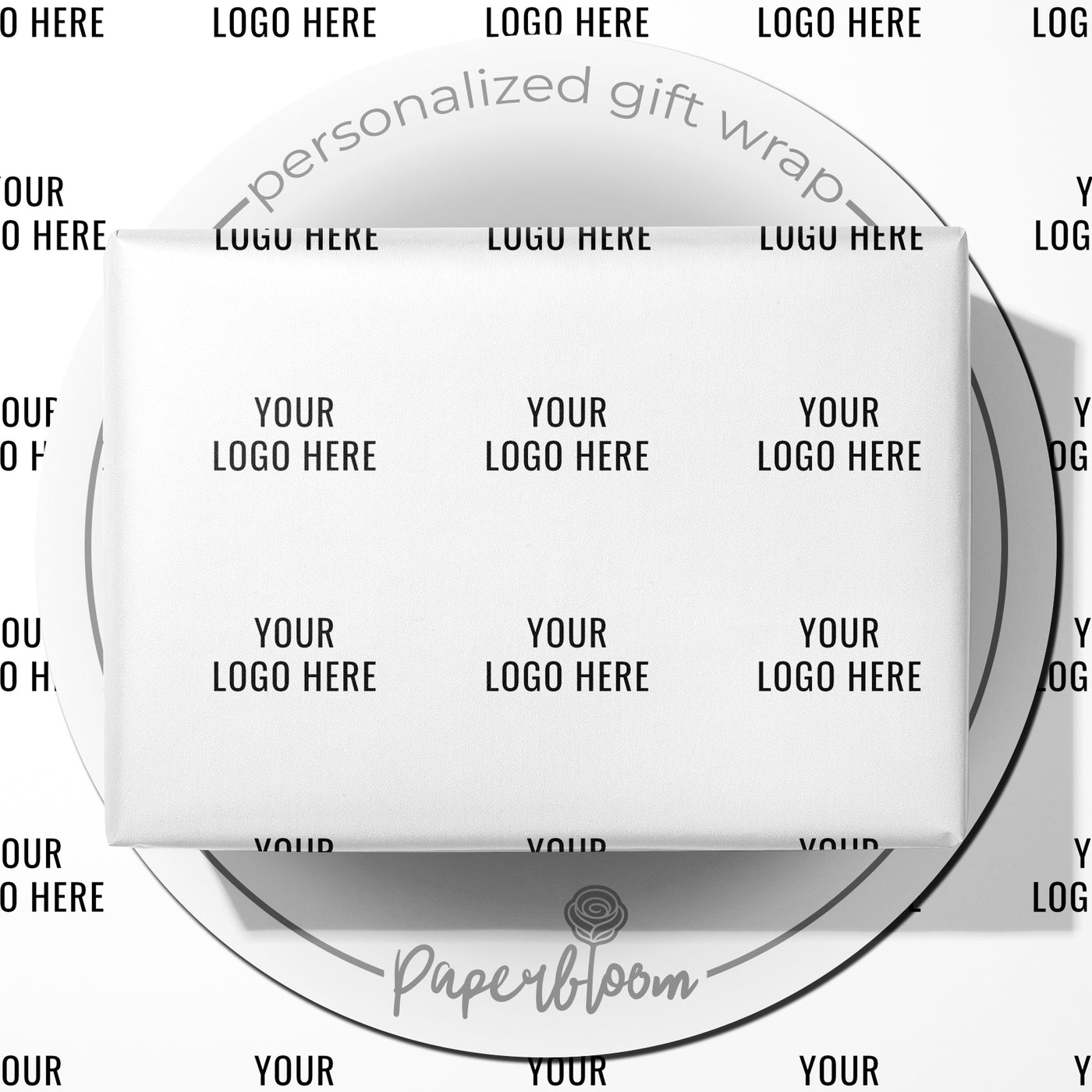 Upload Your Own Custom Logo Wrapping Paper