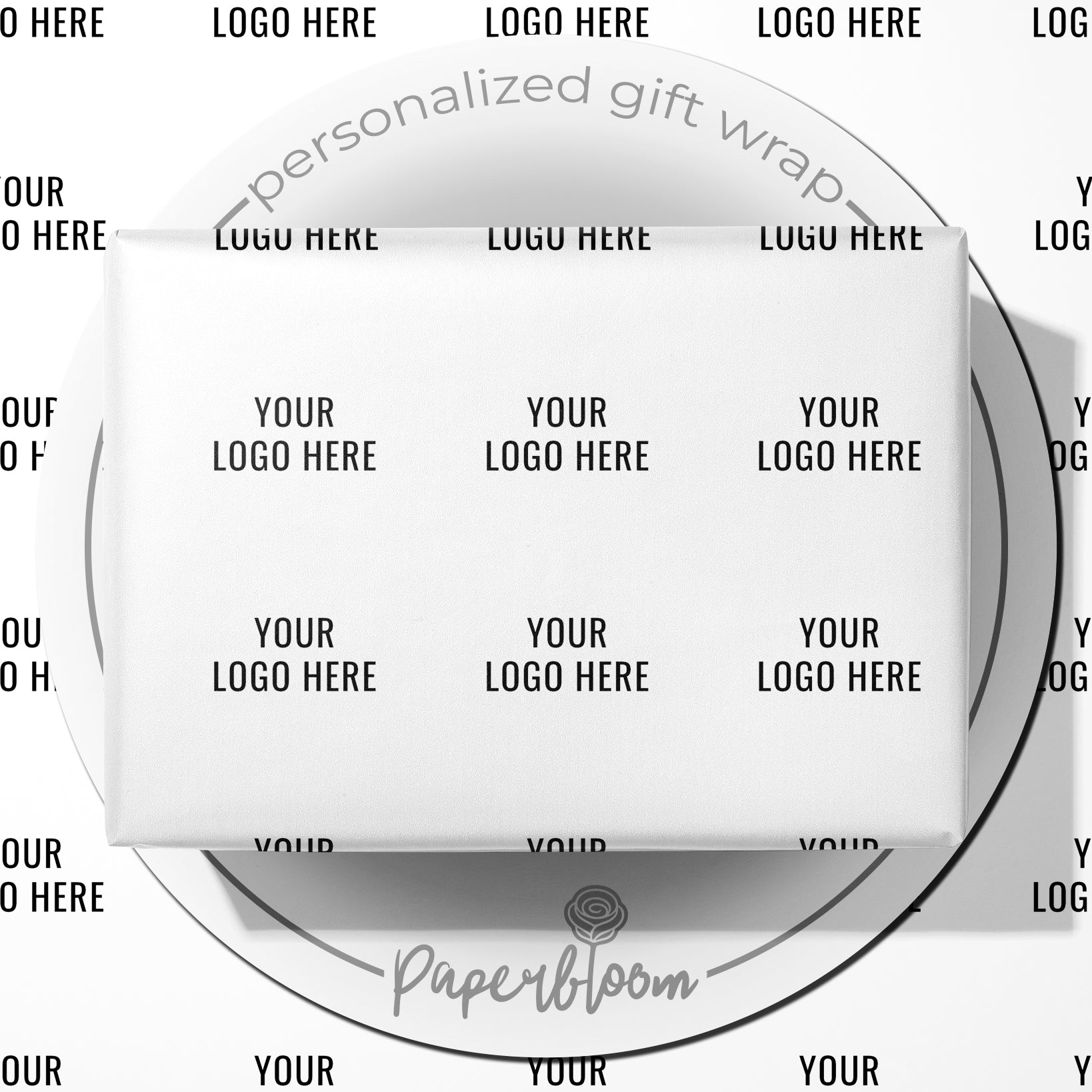 Upload Your Own Custom Logo Wrapping Paper