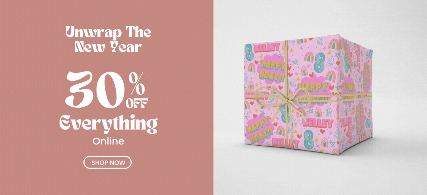 Paperbloom Custom Wrapping Paper