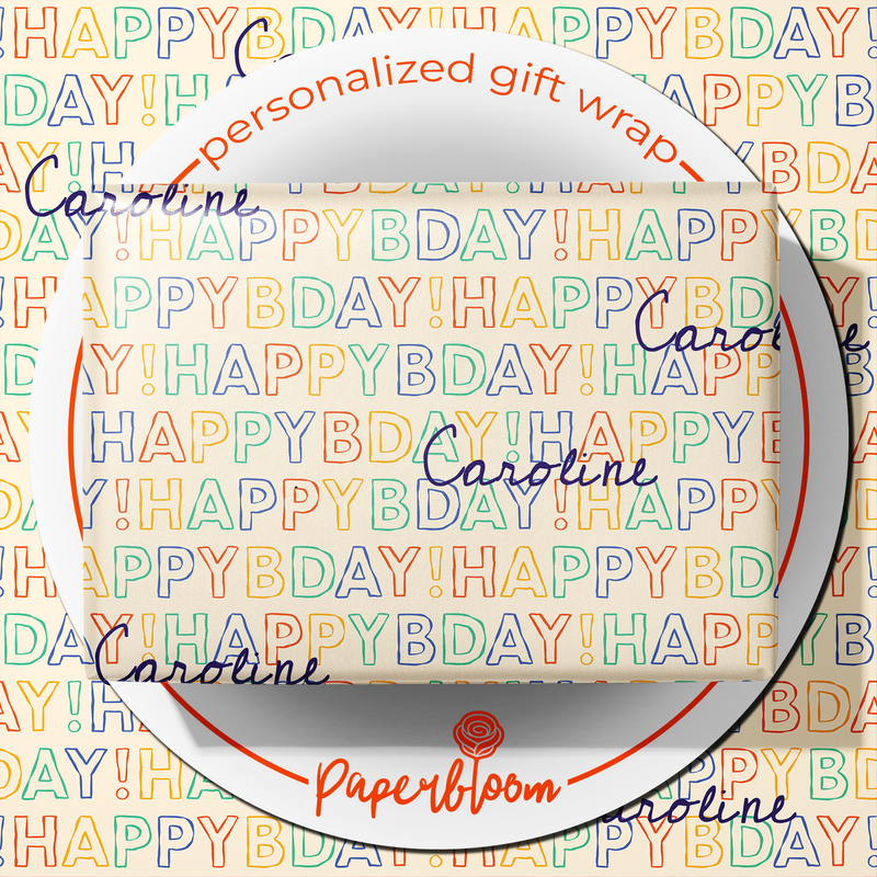 Paperbloom Custom Wrapping Paper